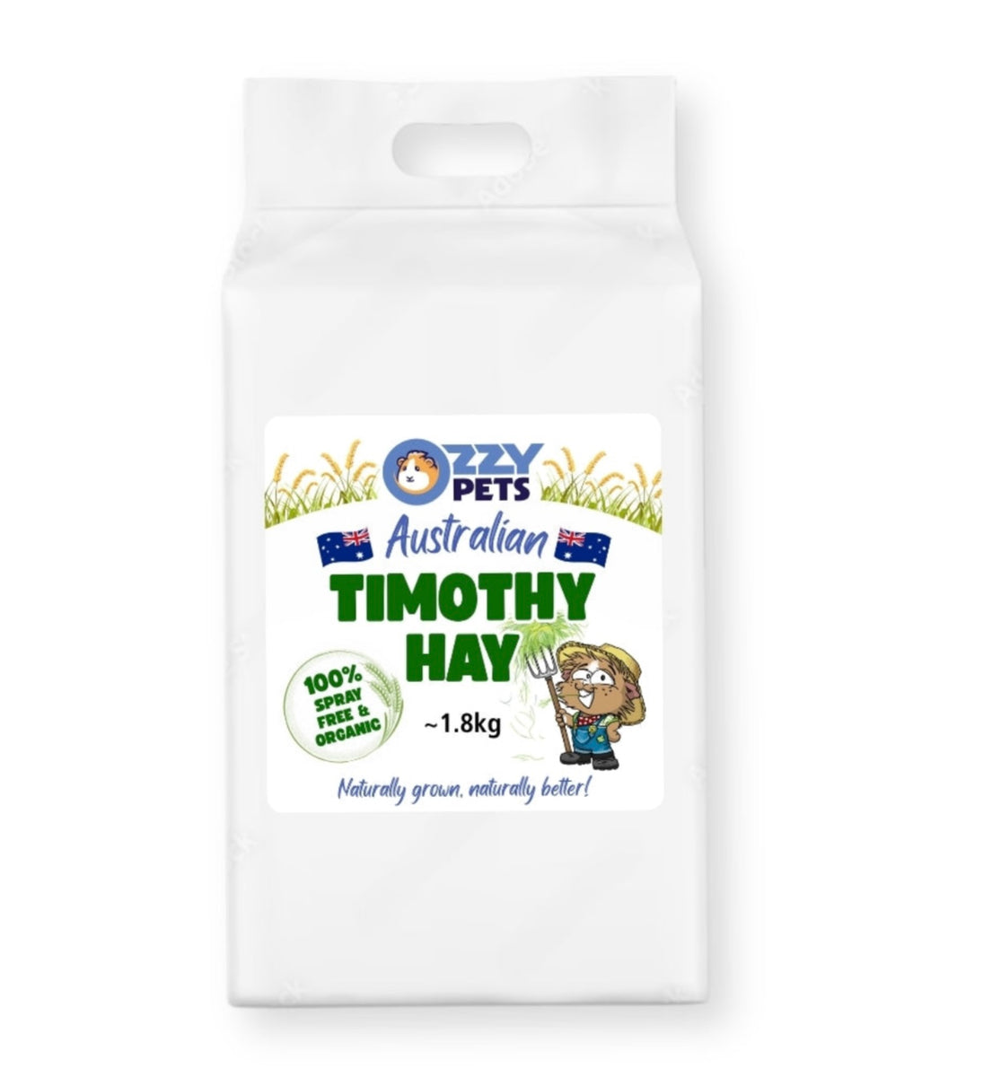 Ozzy Pets Australian Timothy Hay ~1.5kg – Small Pet Warehouse